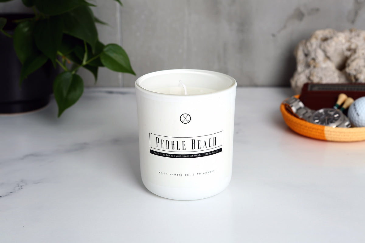 Pebble Beach Luxury Candle – Wicks Candle Co.